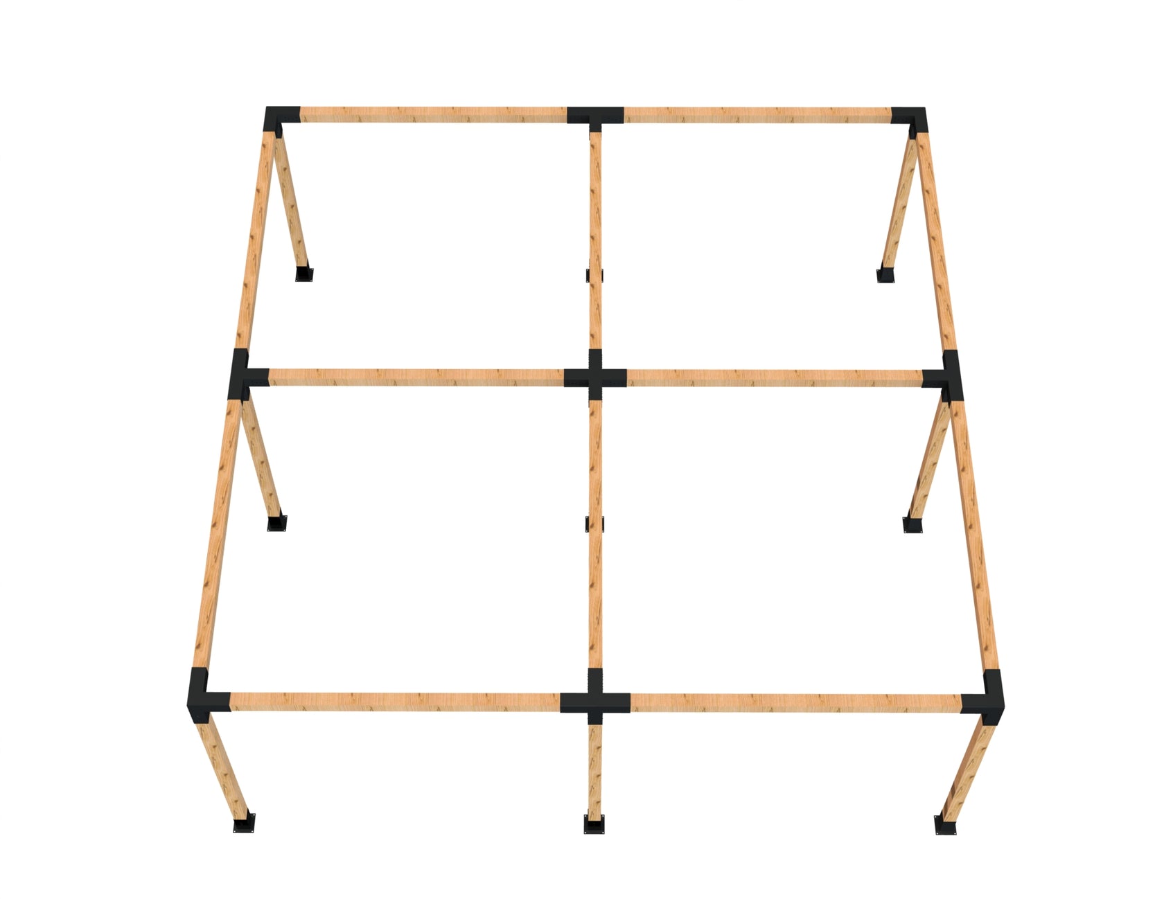 Expanded 'Four Squares' Pergola Kit for 90x90 Timber Posts – Modaprax