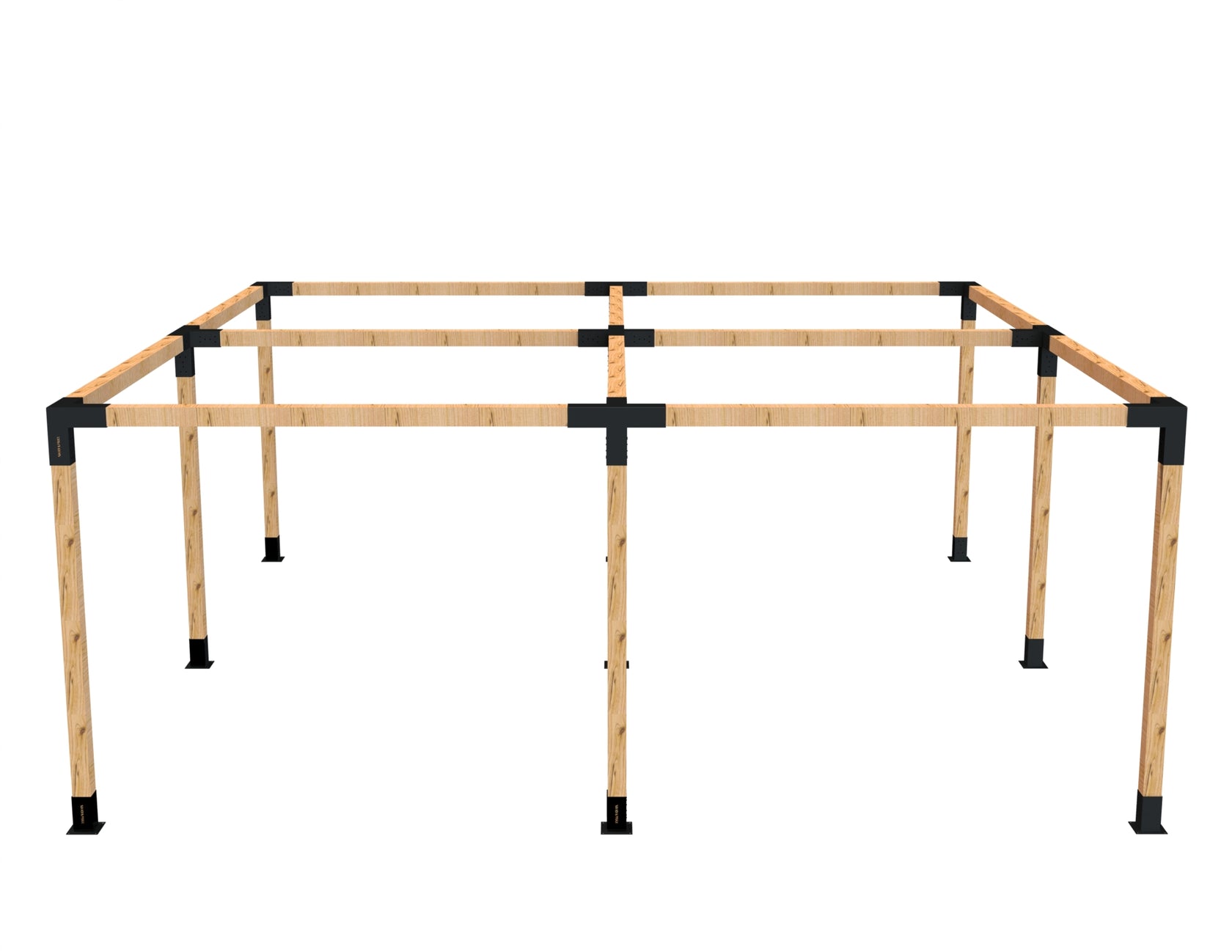 Expanded 'Four Squares' Pergola Kit for 90x90 Timber Posts – Modaprax