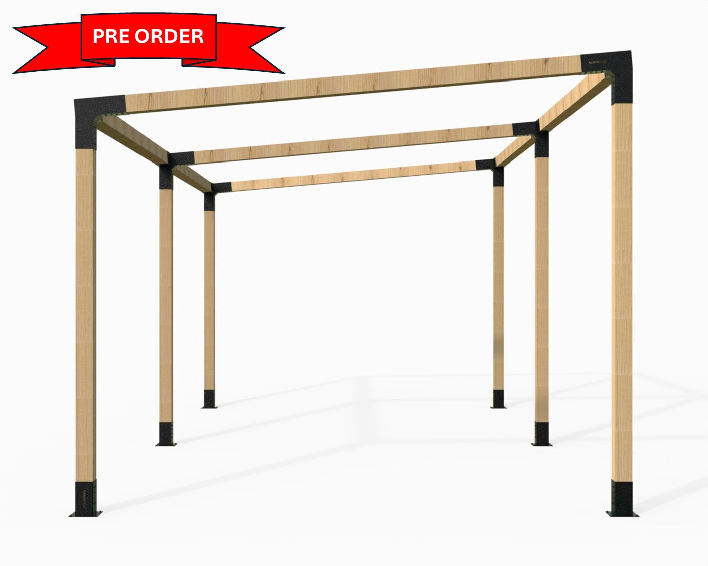Double Angled Pergola Kit for 90x90 Timber Posts – Modaprax