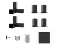 Wall Mounted Pergola Kit with Shade Sail for 90x90 Timber Posts – Modaprax